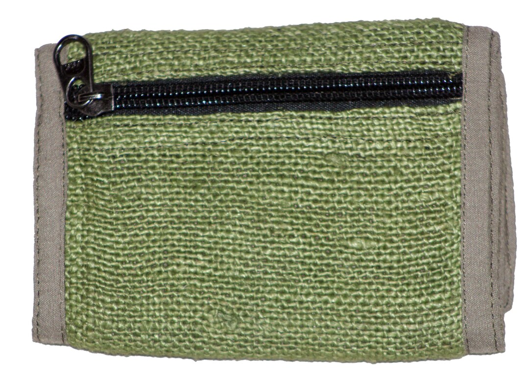 Hemp Trifold Wallet Unisex Hemp Wallet Natural Color Eco Vegan Wallet ...