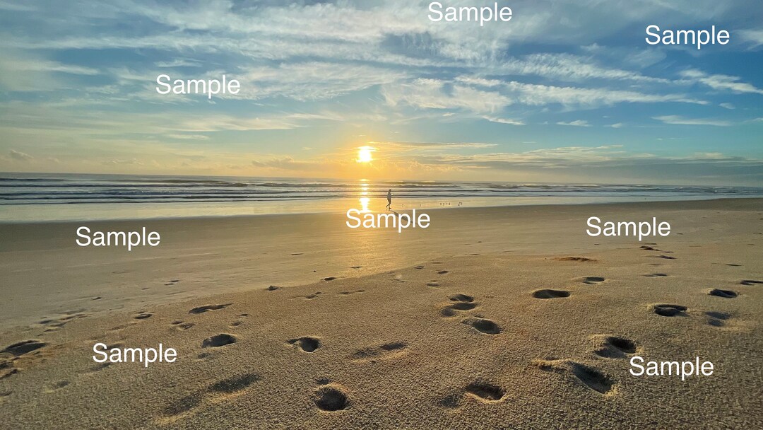 Beach Sunrise Digital Download, Wall Art, Background, Screensaver - Etsy