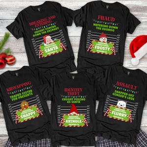 Family Christmas Shirt, Inmate Christmas Shirt, Santa Jail Shirt ...