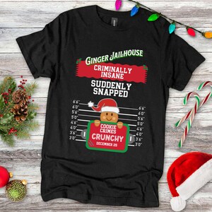 Family Ginger Jail Shirts, Funny Gingerbread Inmate Christmas Party ...