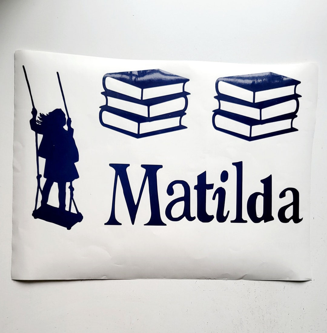 Matilda Themed Personalised Balloon Vinyl Decal Stickers Set - Etsy