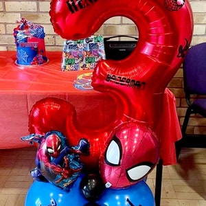 Spiderman Spidey Themed Personalised Balloon Vinyl Decal - Etsy