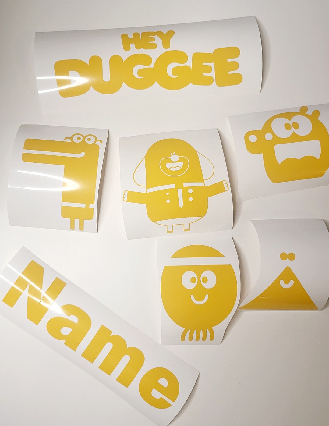 Hey Duggee Themed Personalised Balloon Vinyl Decal Stickers Set - Etsy