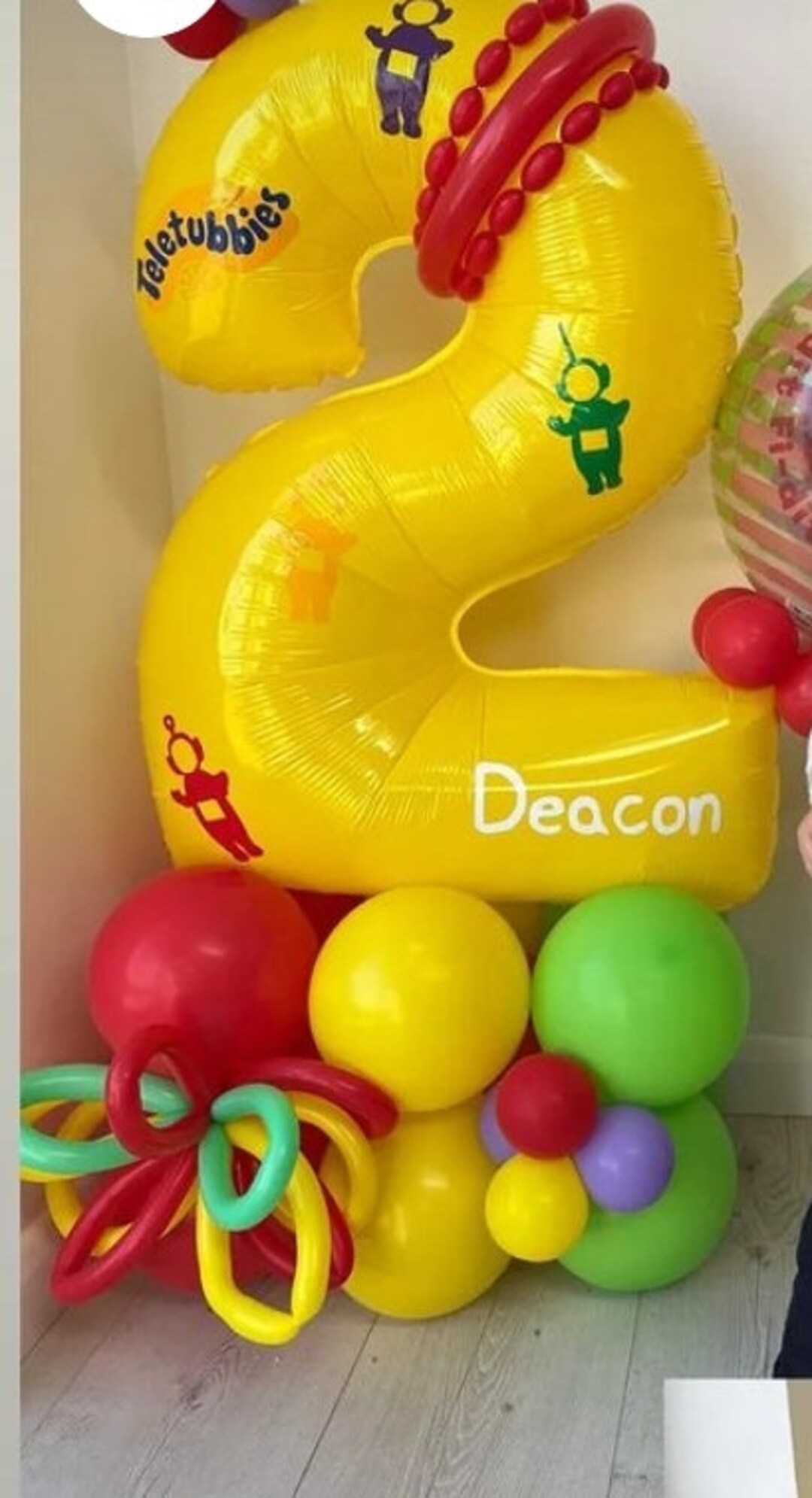 Teletubbies Themed Personalised Balloon Vinyl Decal Stickers Set - Etsy
