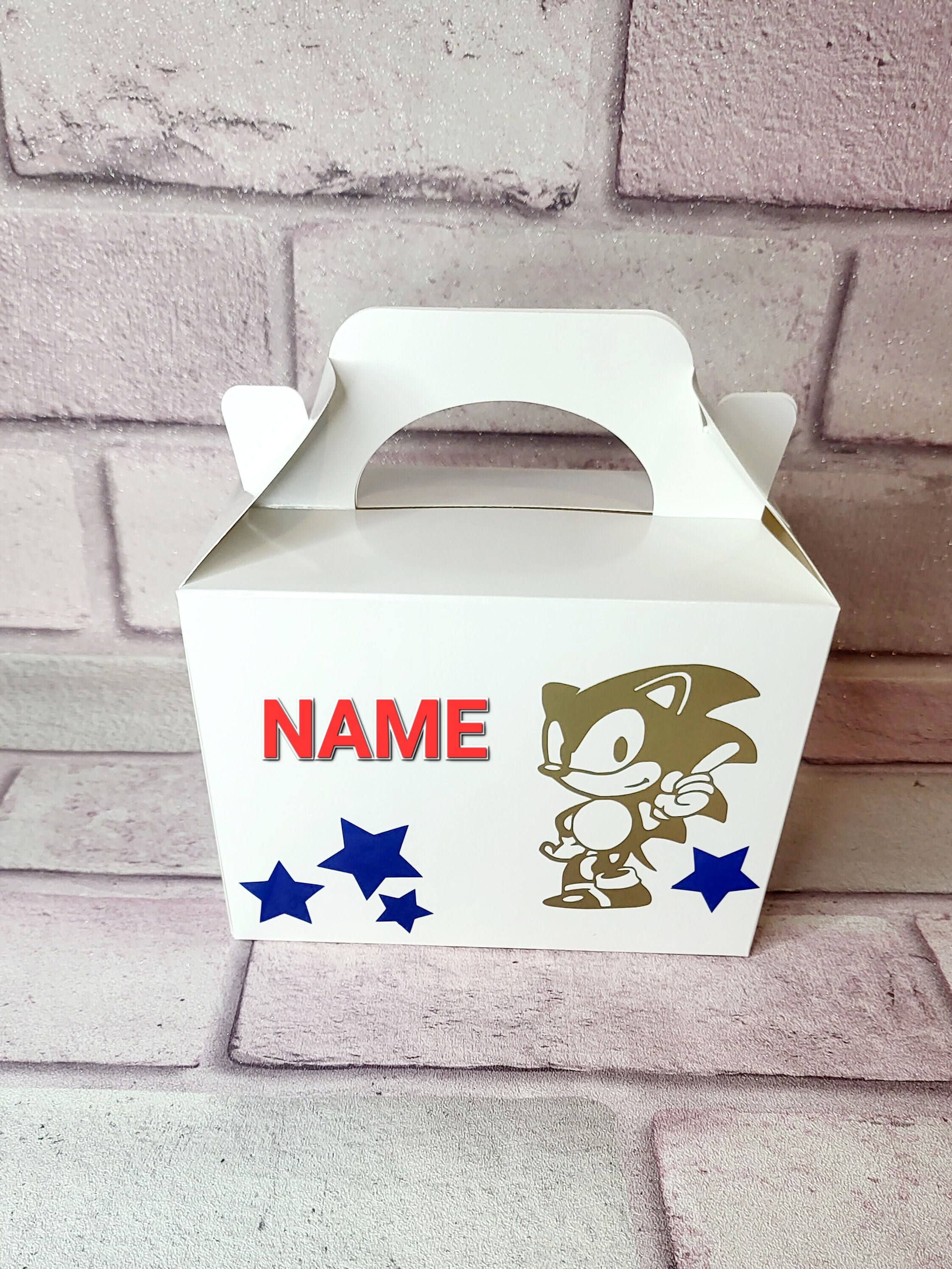 Sonic the Hedgehog Themed Personalised Party Treat Lunch Box - Etsy