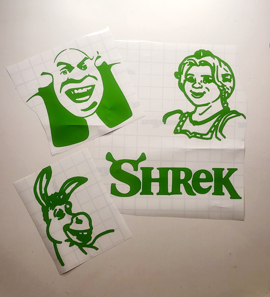 Shrek Themed Personalised Balloon Vinyl Decal Stickers Set - Etsy