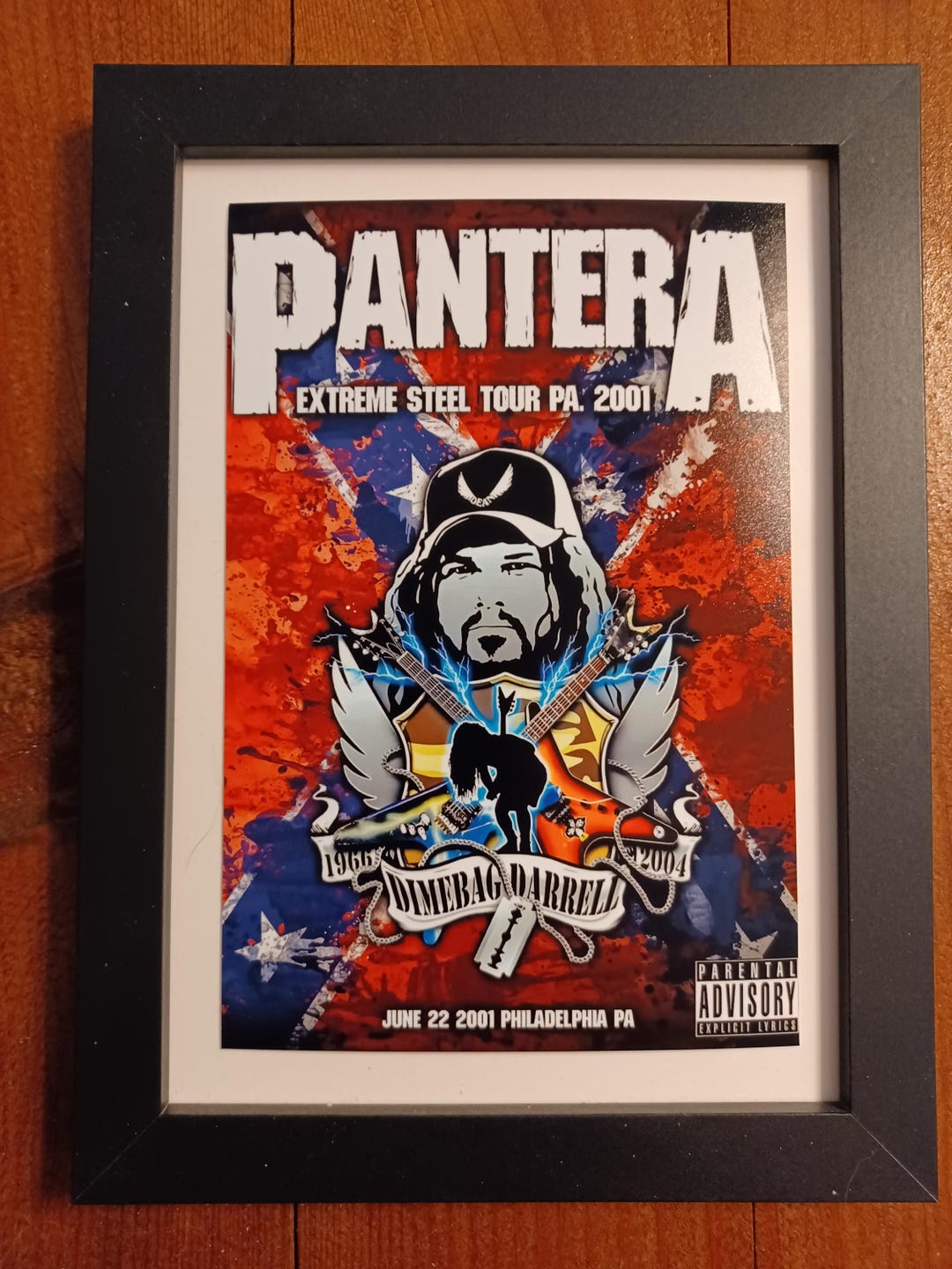 Framed Mini Poster Led Zeppelin Baltimore 1969 With FREE Photo Fridge ...