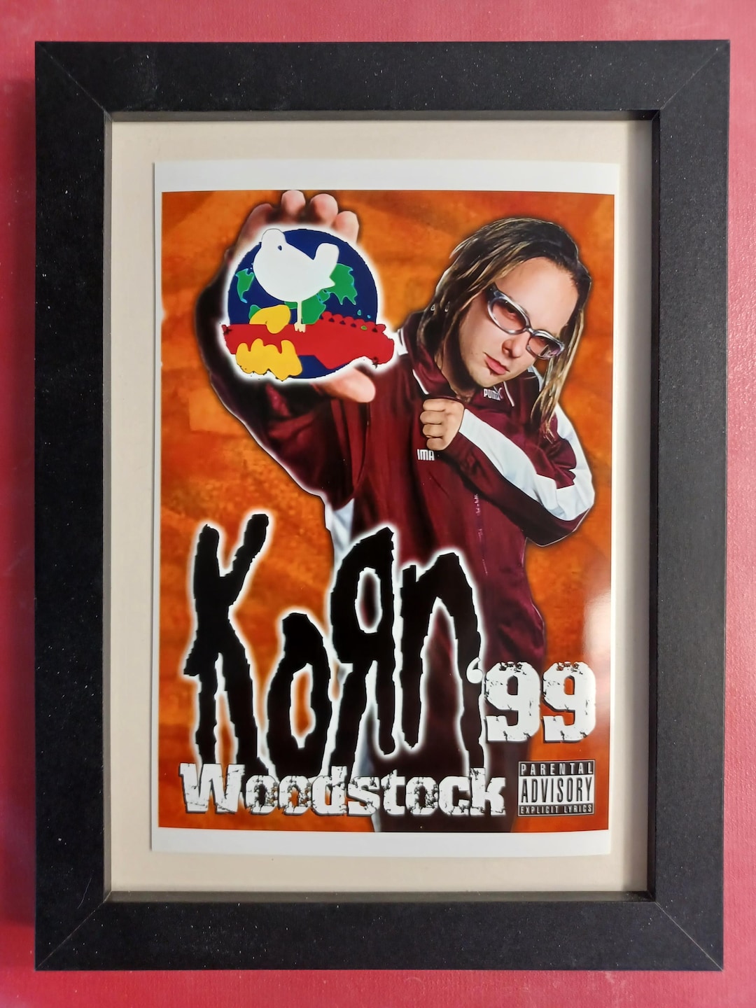 Framed Mini Concert Poster Korn Woodstock 1999 - Etsy
