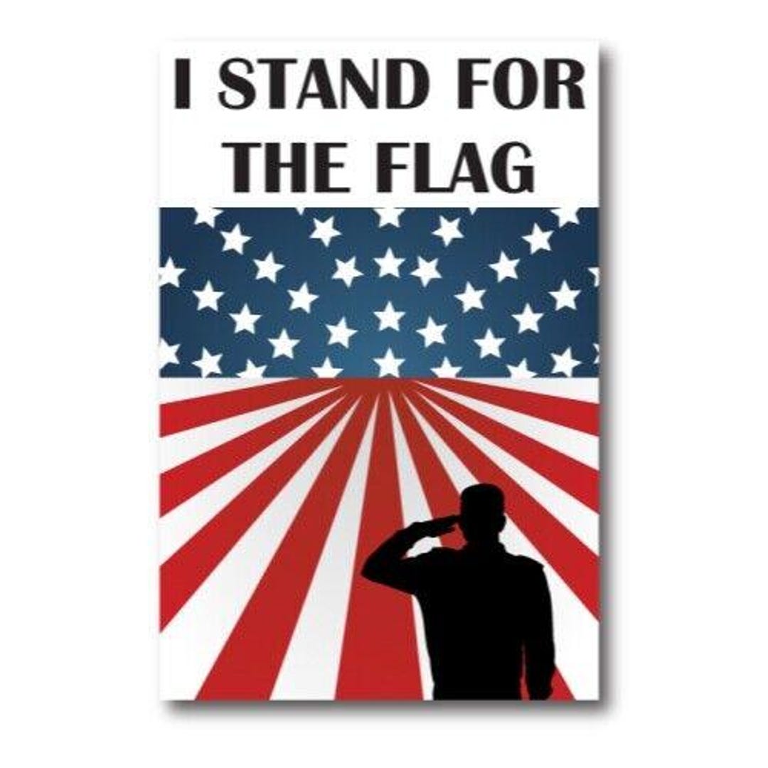 Fridge / Tool Box / Locker Magnet I Stand for the Flag new - Etsy