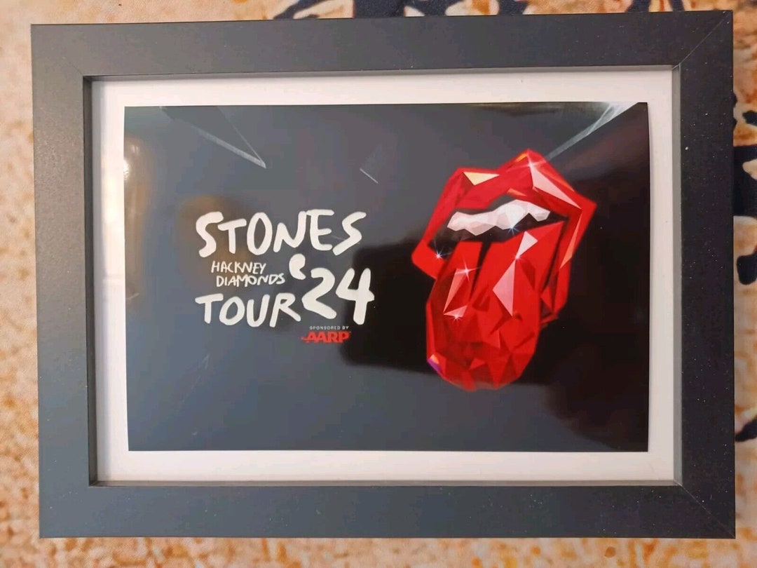 Framed Mini Concert Poster the Rolling Stones American Tour 2024with ...