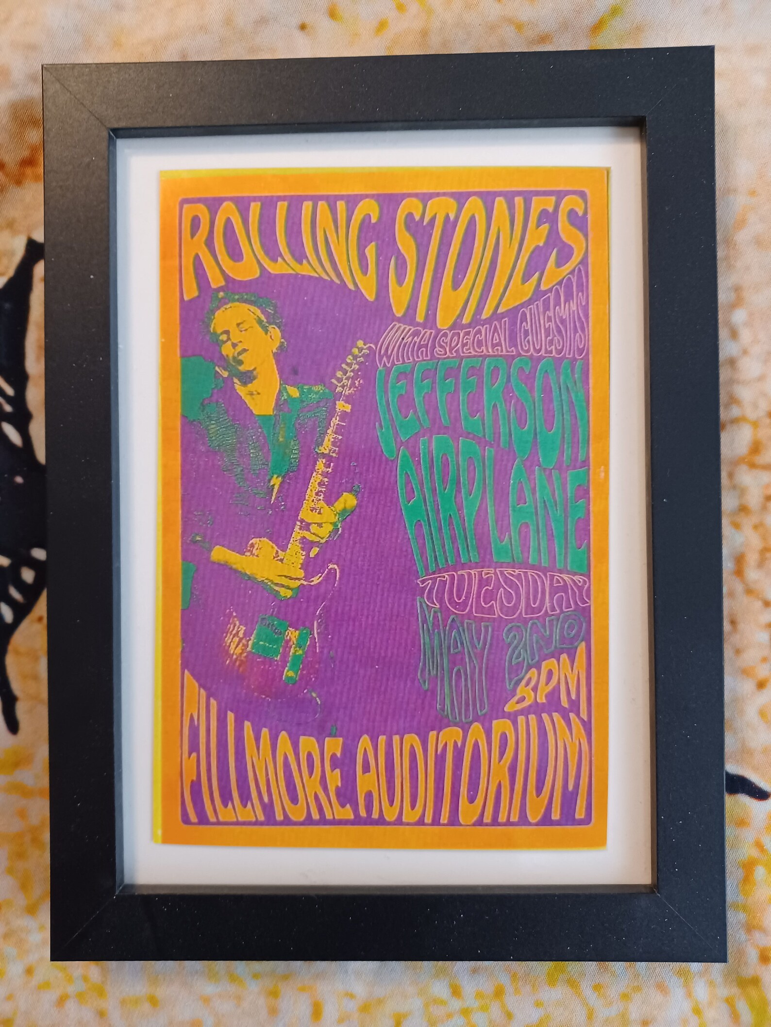 Framed Mini Concert Poster Classic Rock the Rolling Stones and ...