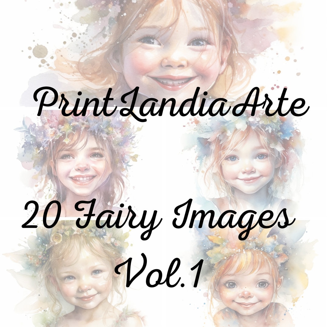 20 Watercolor Cute Clipart Fairy Images, PNG, Commercial Use - Etsy