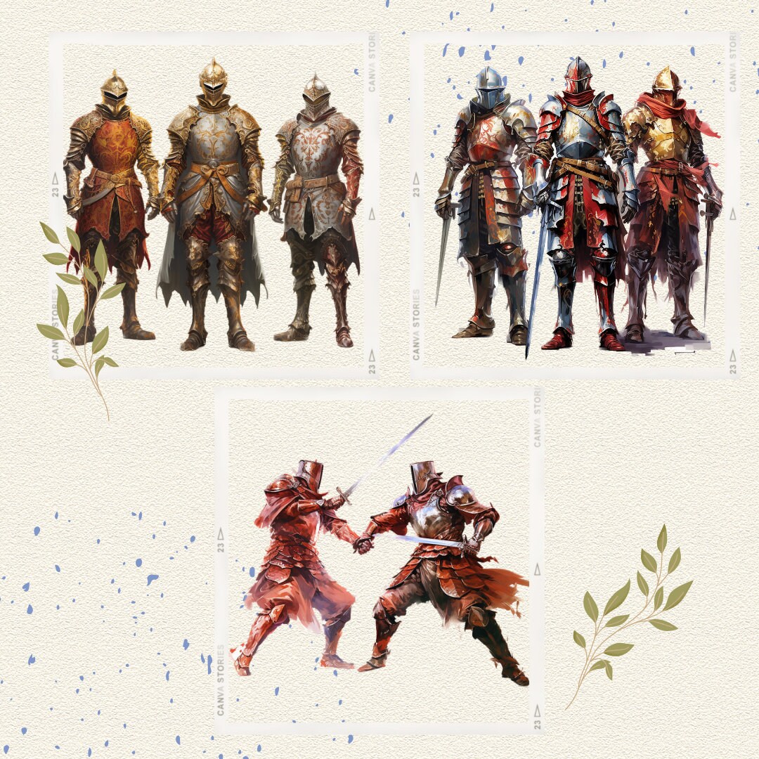 Medieval Knights Clipart for Medieveal Lover, Medieval Soldier for ...