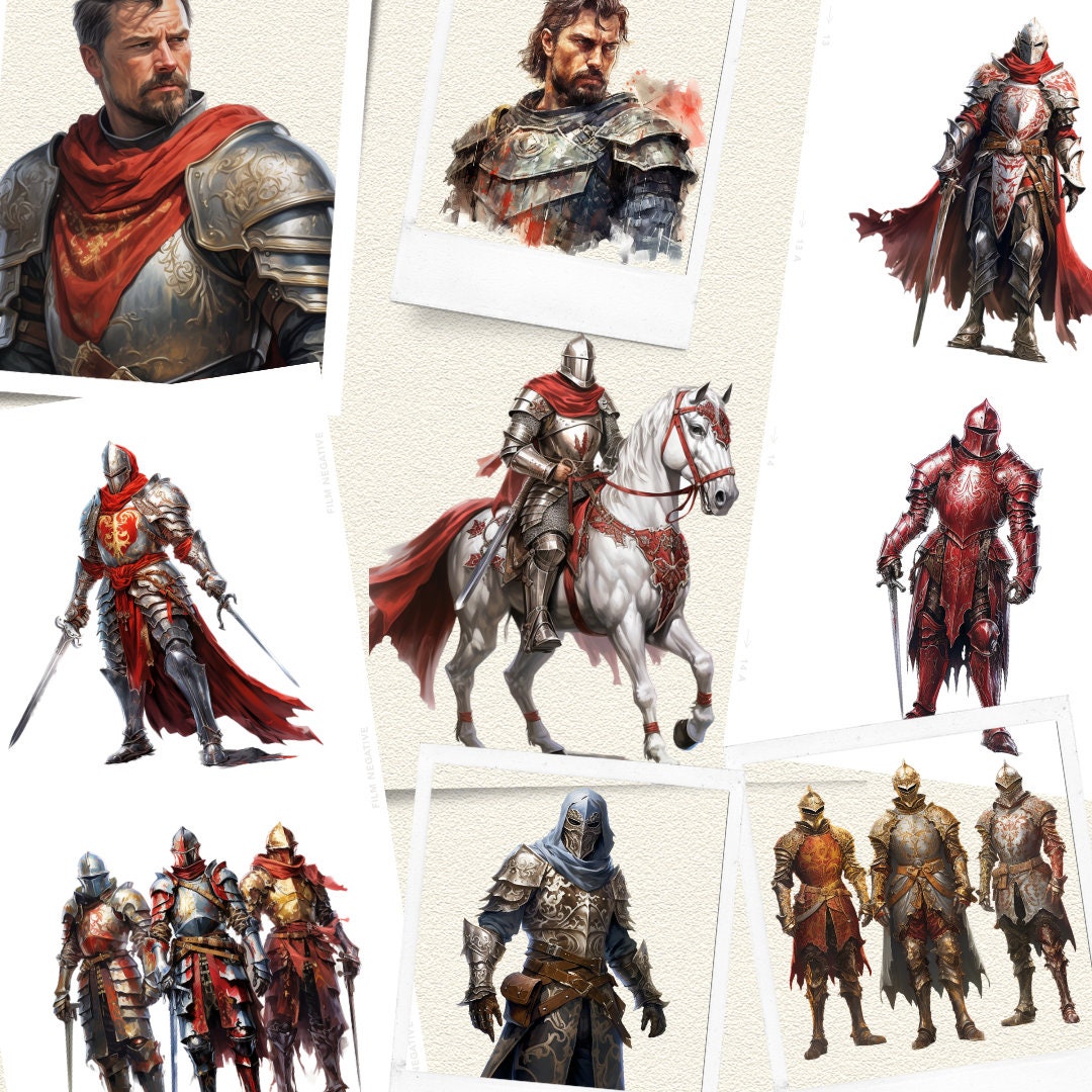 Medieval Knights Clipart for Medieveal Lover, Medieval Soldier for ...