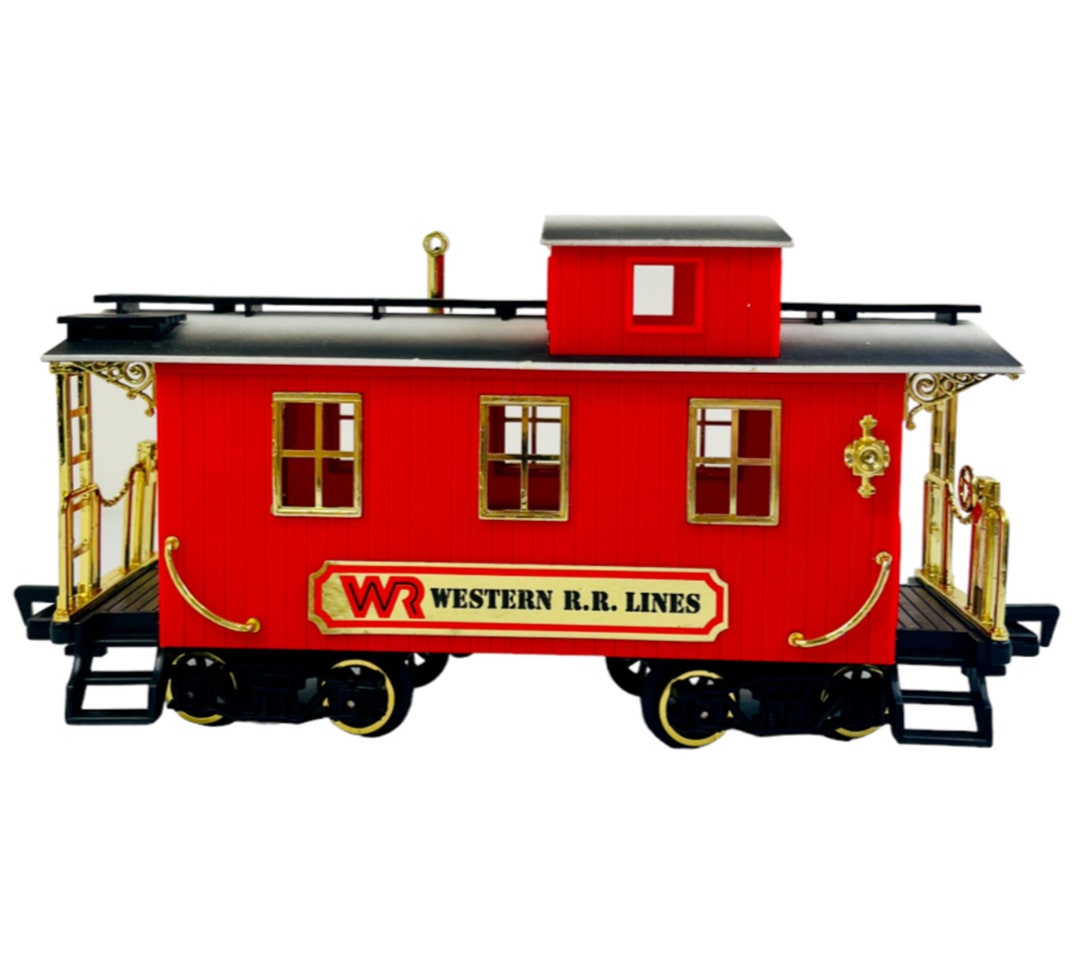Vintage 1986 New Bright Talking Silver Rail Express Red Caboose - Etsy