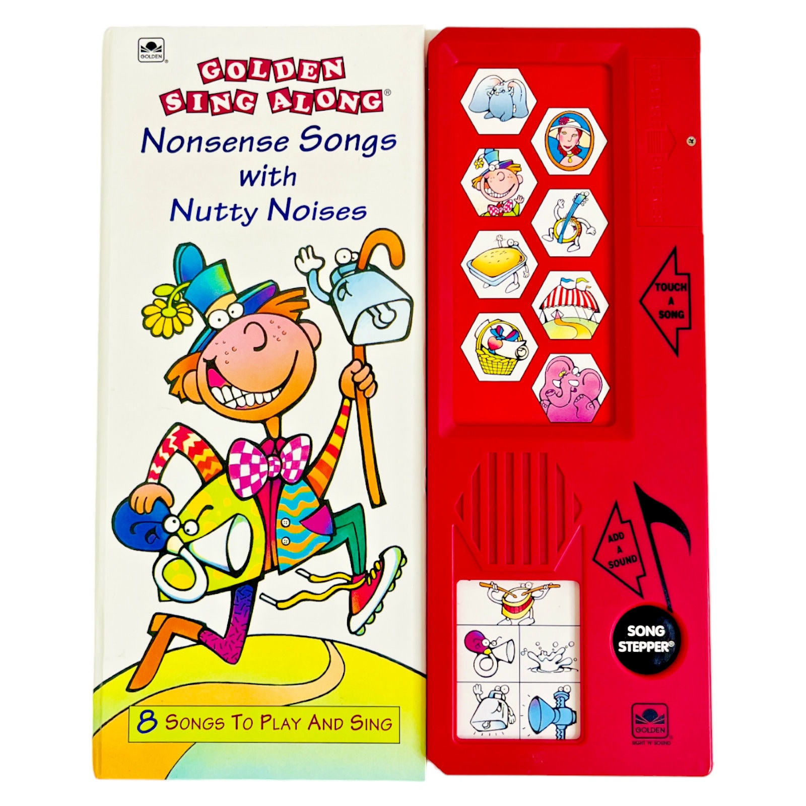 Vintage 1994 Golden Sing Along Book Nonsense Songs With Nutty Noises ...