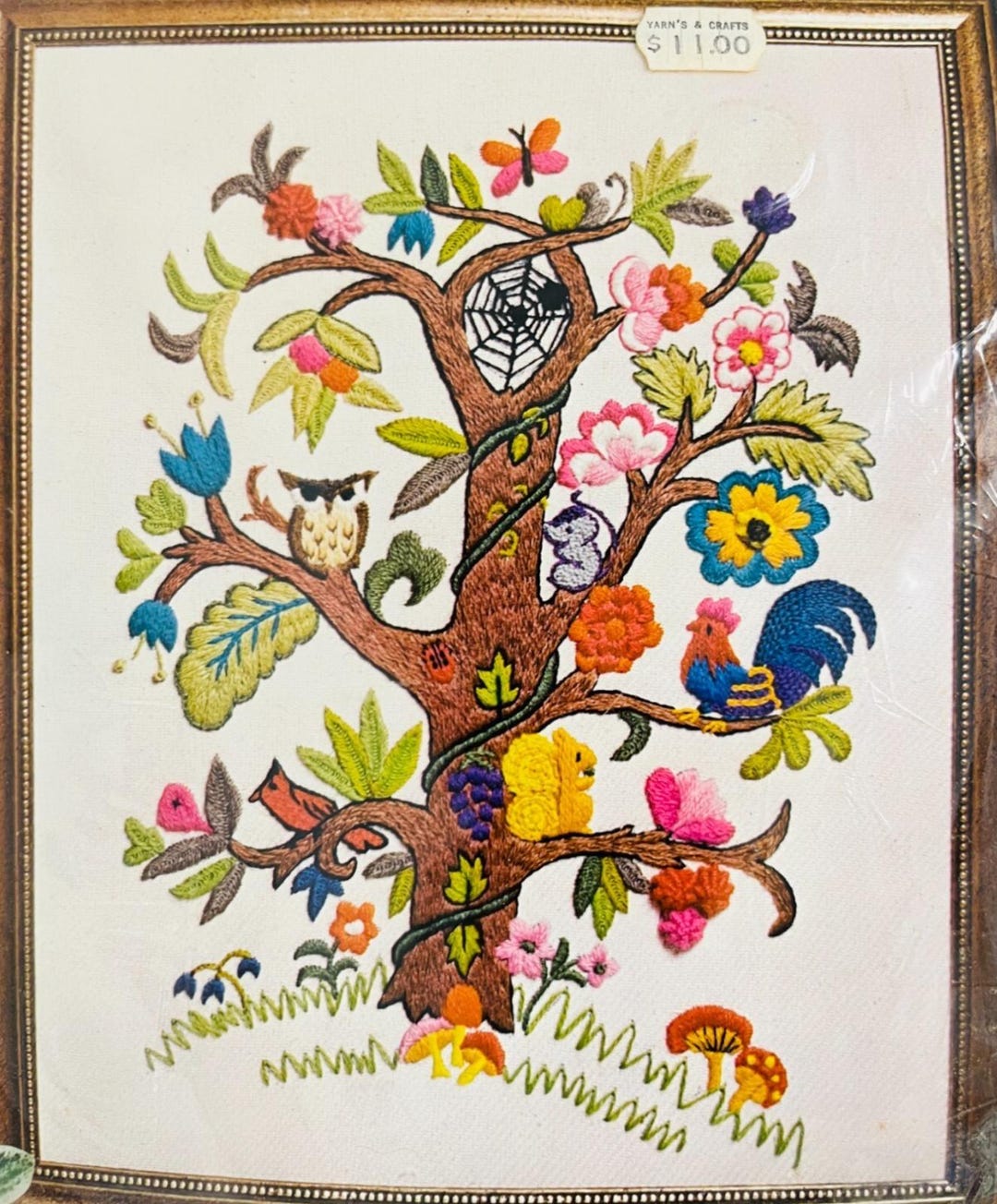 Vintage 1973 Columbia-minerva and Erica Wilson "ecology Tree" Crewel ...