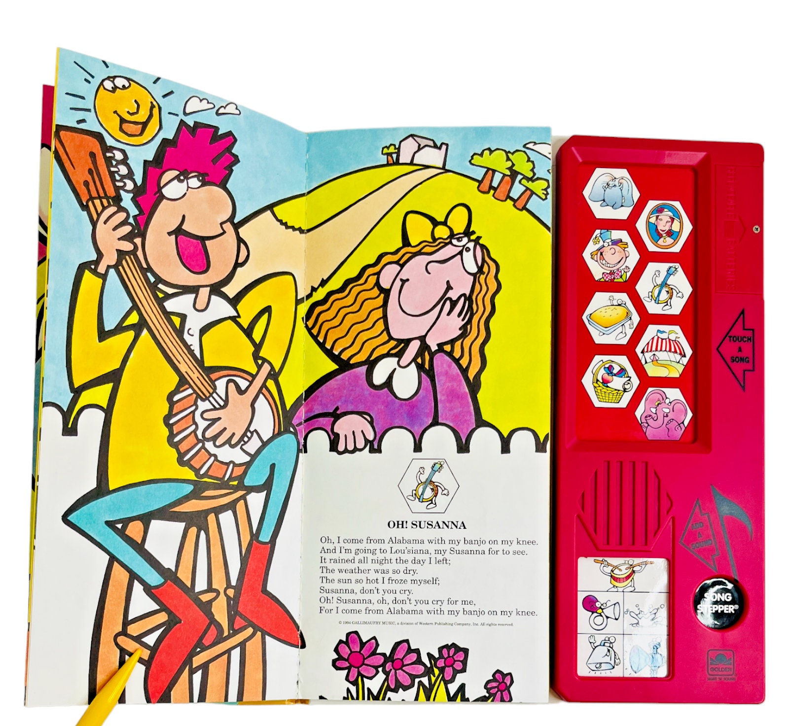 Vintage 1994 Golden Sing Along Book Nonsense Songs With Nutty Noises ...
