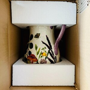 Anthropologie X Nathalie Lete marais Hand Painted Stoneware Pitcher 10. ...
