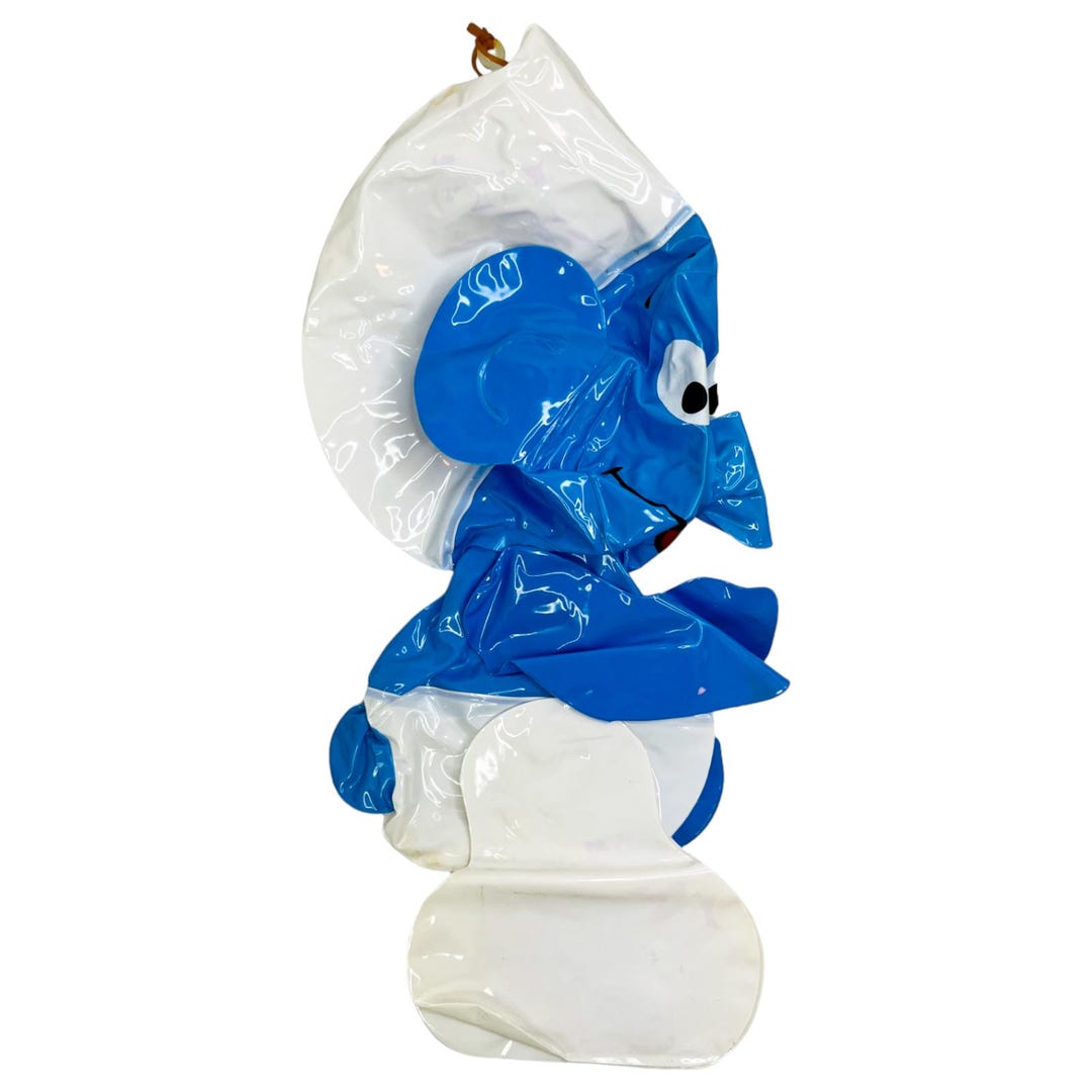 Vintage 1980s Smurf Inflatable Blow up Hanging Toy Figure - Etsy