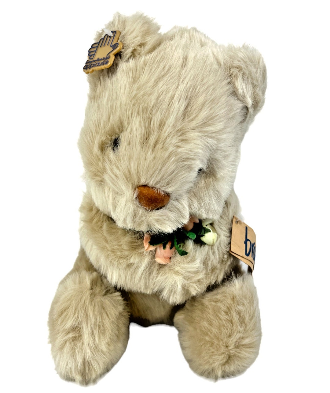 Vintage 1989 Applause Buttercream Bear Plush NWT - Etsy
