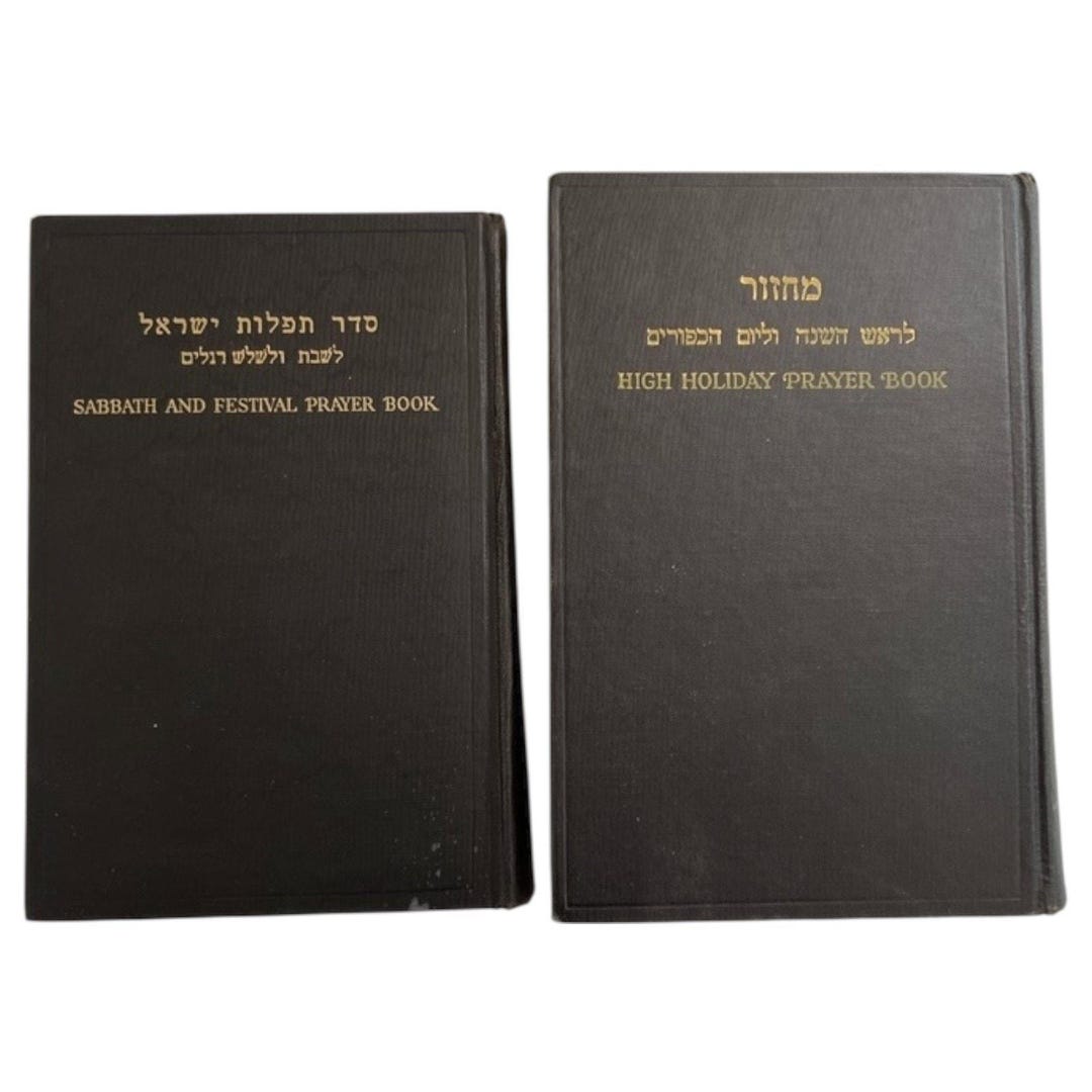 Vintage Religious Prayer Book Set: High Holiday & Sabbath - Etsy