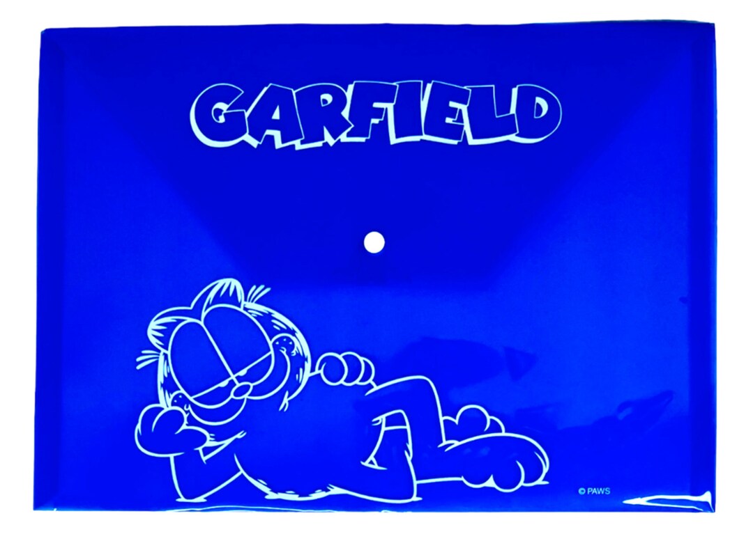 Garfield Transparent Document Snap Plastic Folder - Etsy