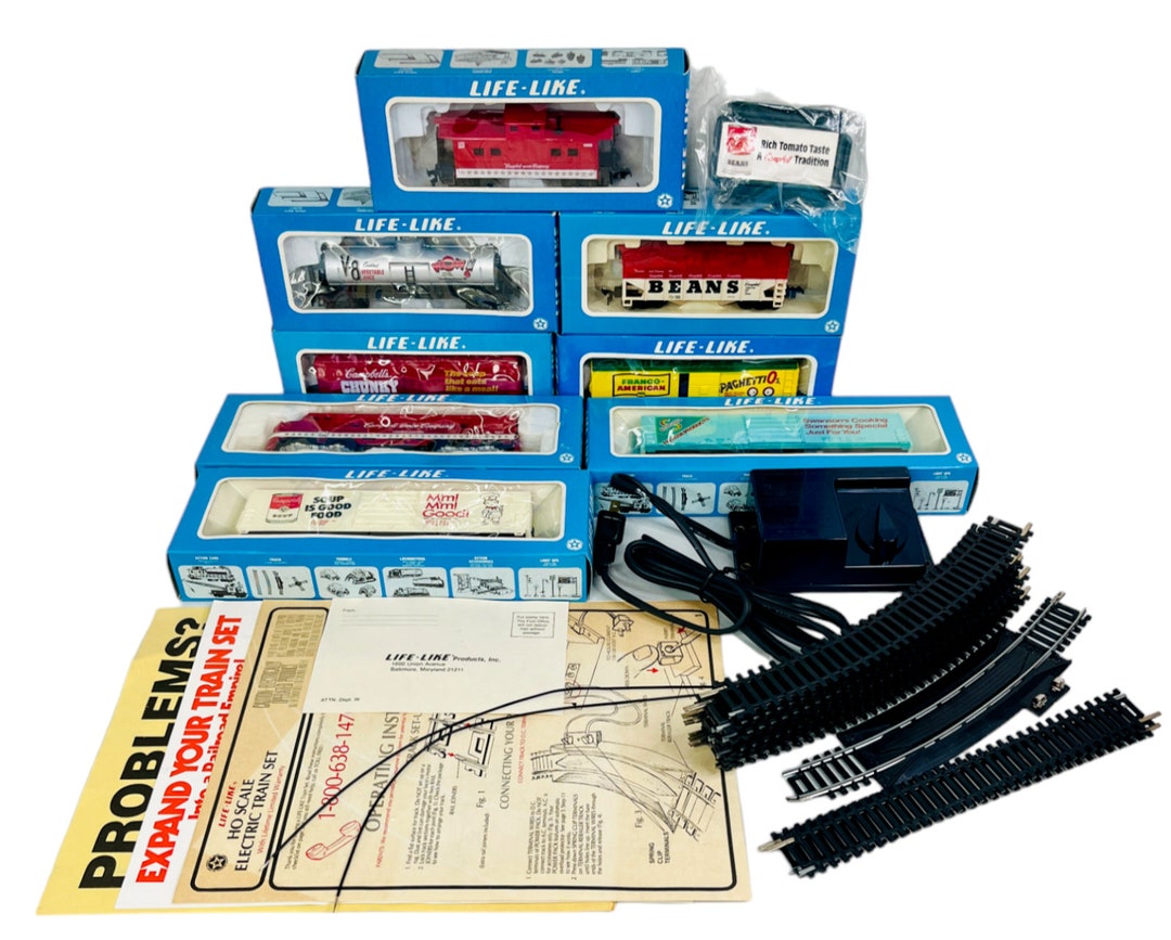 Vintage 1982 Life-like HO Scale Campbell's Soup Promotional Train Set ...
