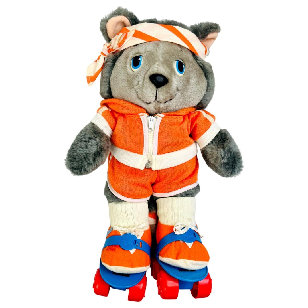 Vintage 1984 "the Get Along Gang" Zippy Cat Roller Skating Plush Doll ...