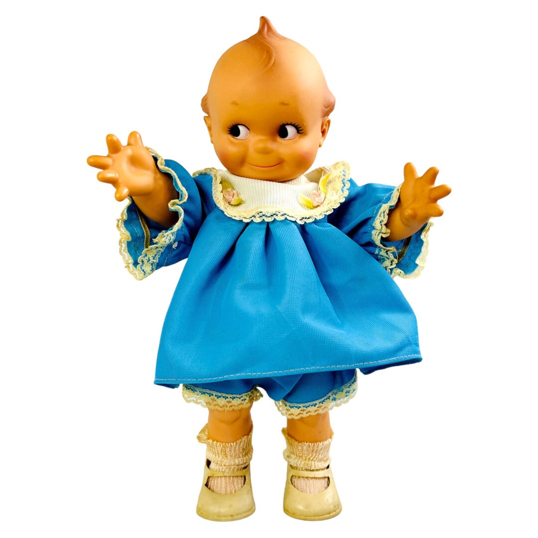 Vintage 12 Rubber Kewpie Side Eye Doll by Cameo in the Original Blue ...