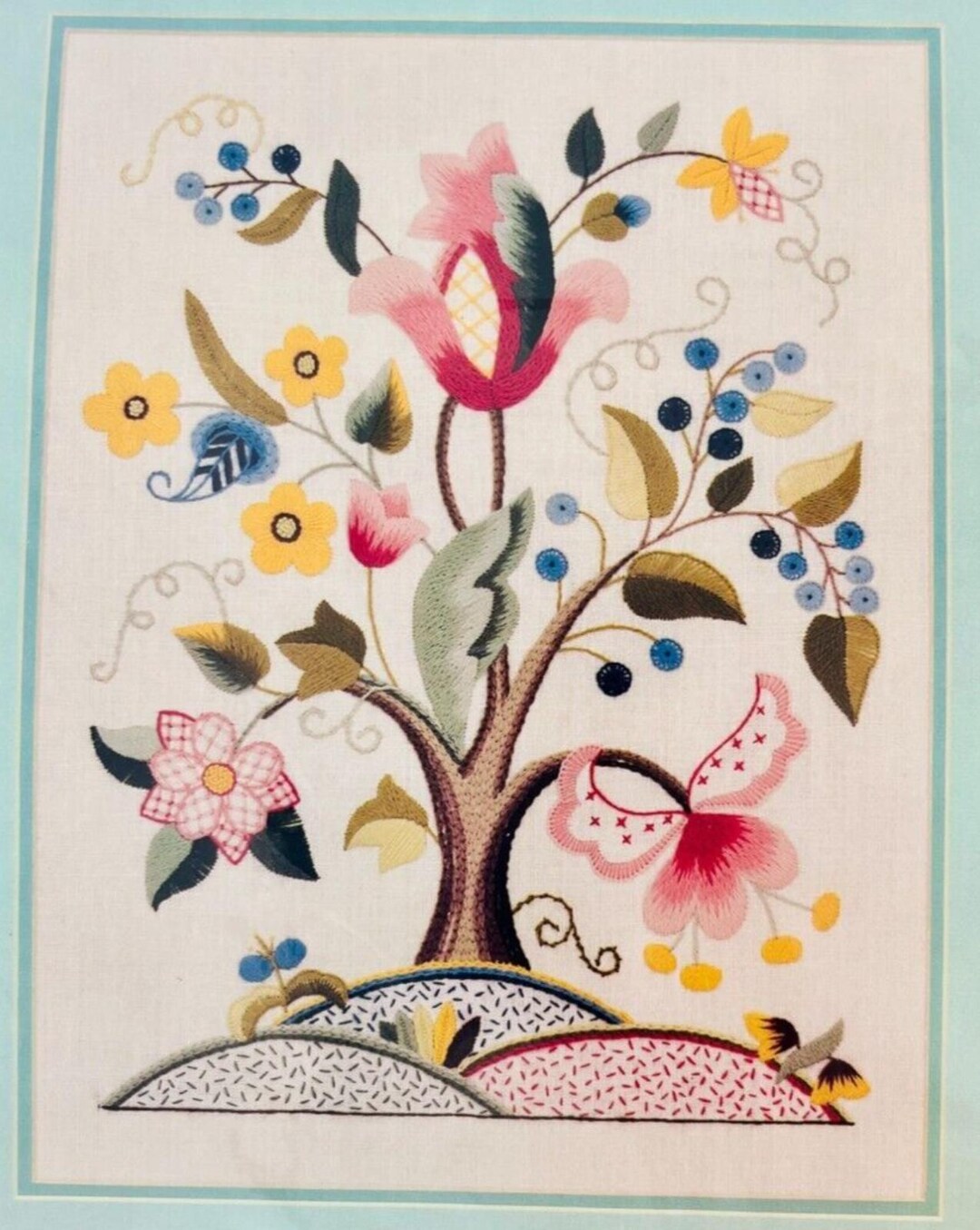 Vintage Elsa Williams the Gardner Tree Crewel Embroidery Kit 00402 New ...