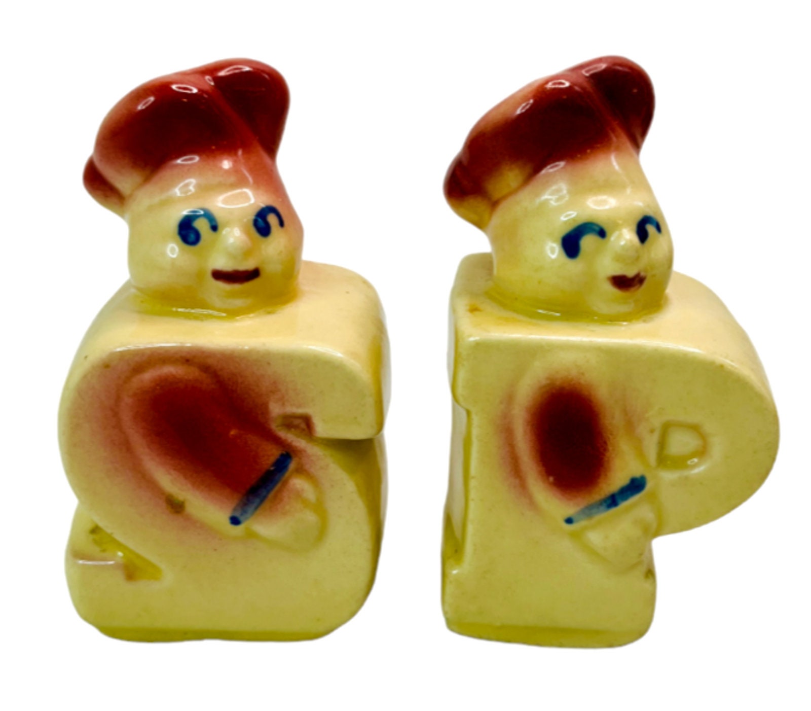 Vintage Shawnee Anthropomorphic Letter S & P Salt and Pepper - Etsy