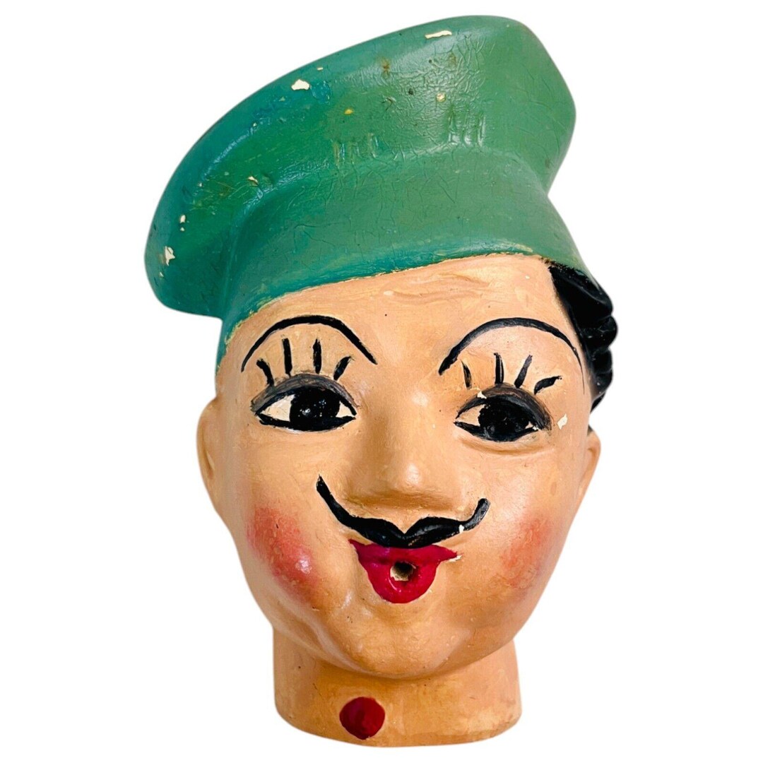 Vintage French Chef Chalkware String Holder Wall Hanging 8 H - Etsy