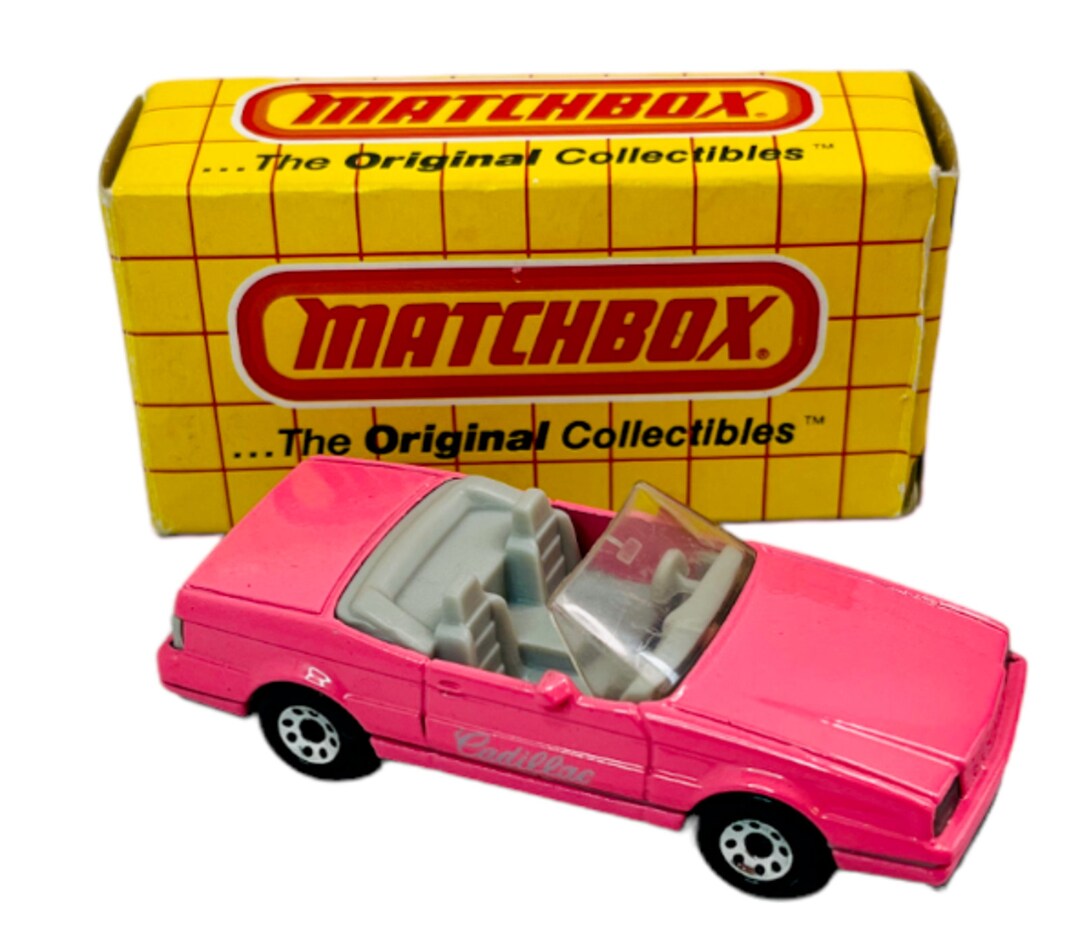 Vintage 1990 Hot Pink Cadillac Allante Matchbox Car - Etsy