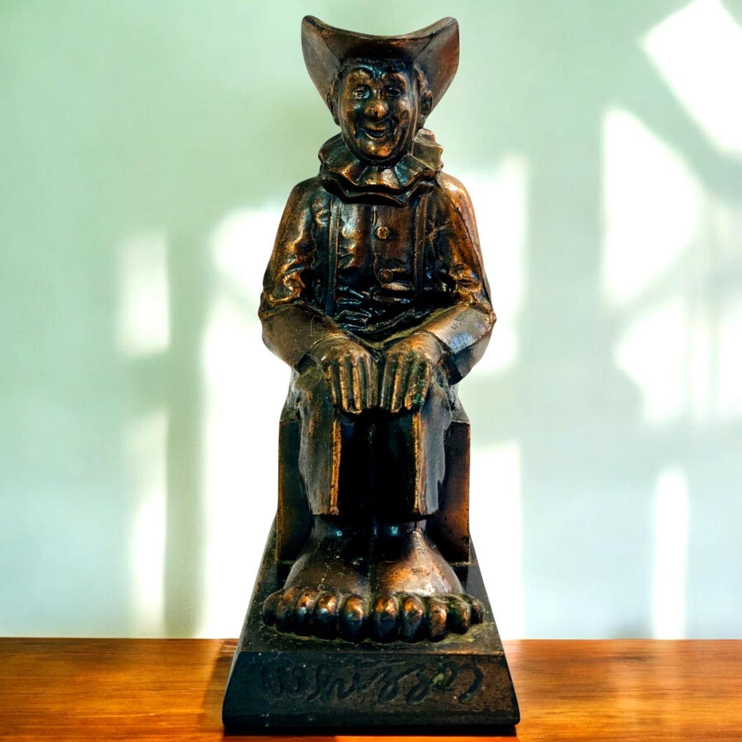 Vintage whizzo the Clown Coin Advertising Bank by Banthrico No Key - Etsy