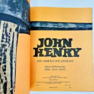 Vintage 1987 John Henry by Jack Ezra Keats - Etsy