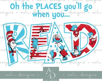 Oh the Places You Will Go Digital Download svg Eps Png Jpg Ai - Etsy