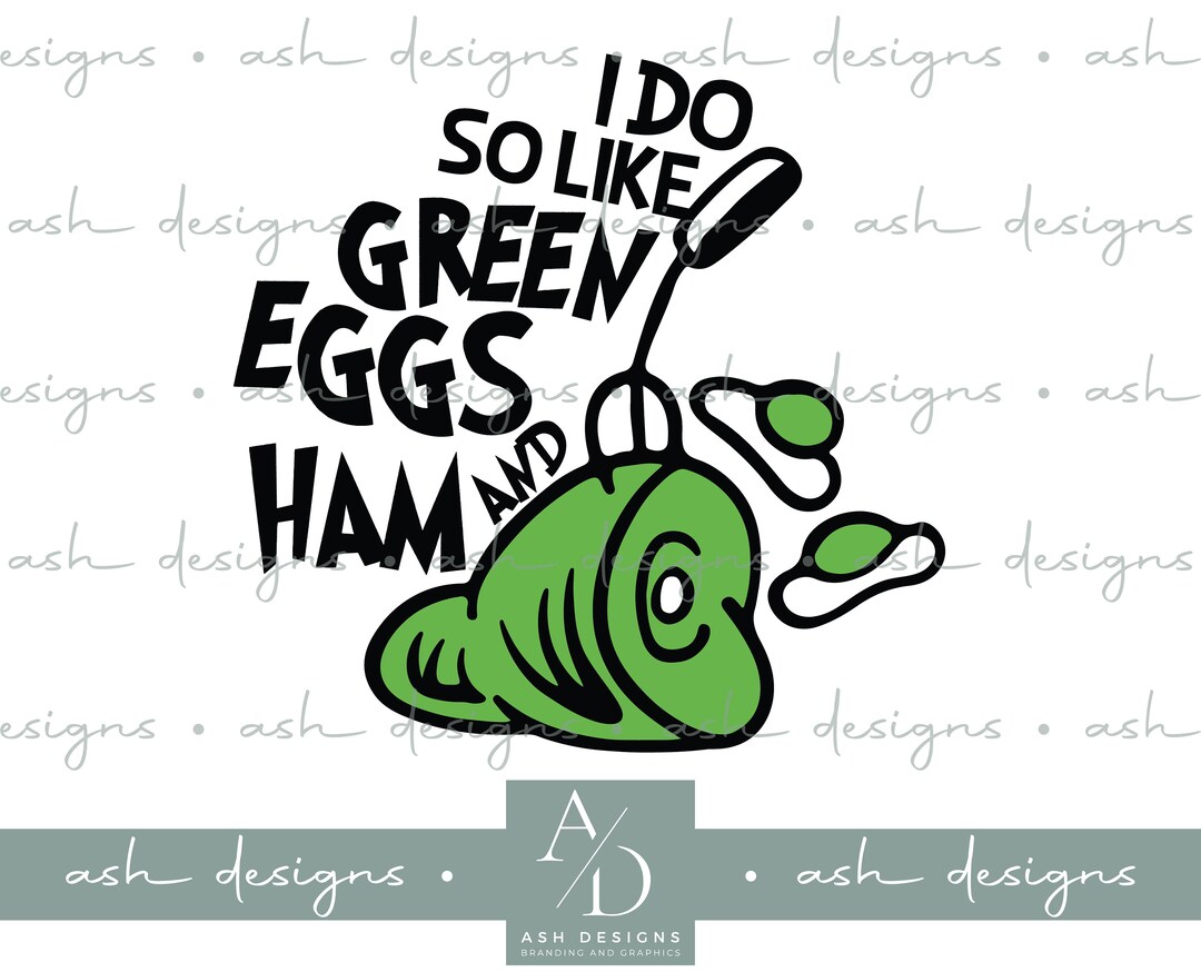 Green Eggs and Ham - Digital Download (svg - Eps - Png - Jpg - Ai) - Etsy