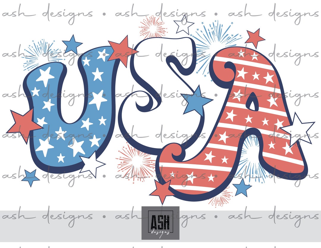 USA Retro - Digital Download (svg - Eps - Png - Jpg - Ai) - Etsy