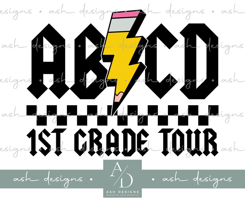 ABCD 1st Grade Digital Download svg Eps Png Jpg Ai - Etsy