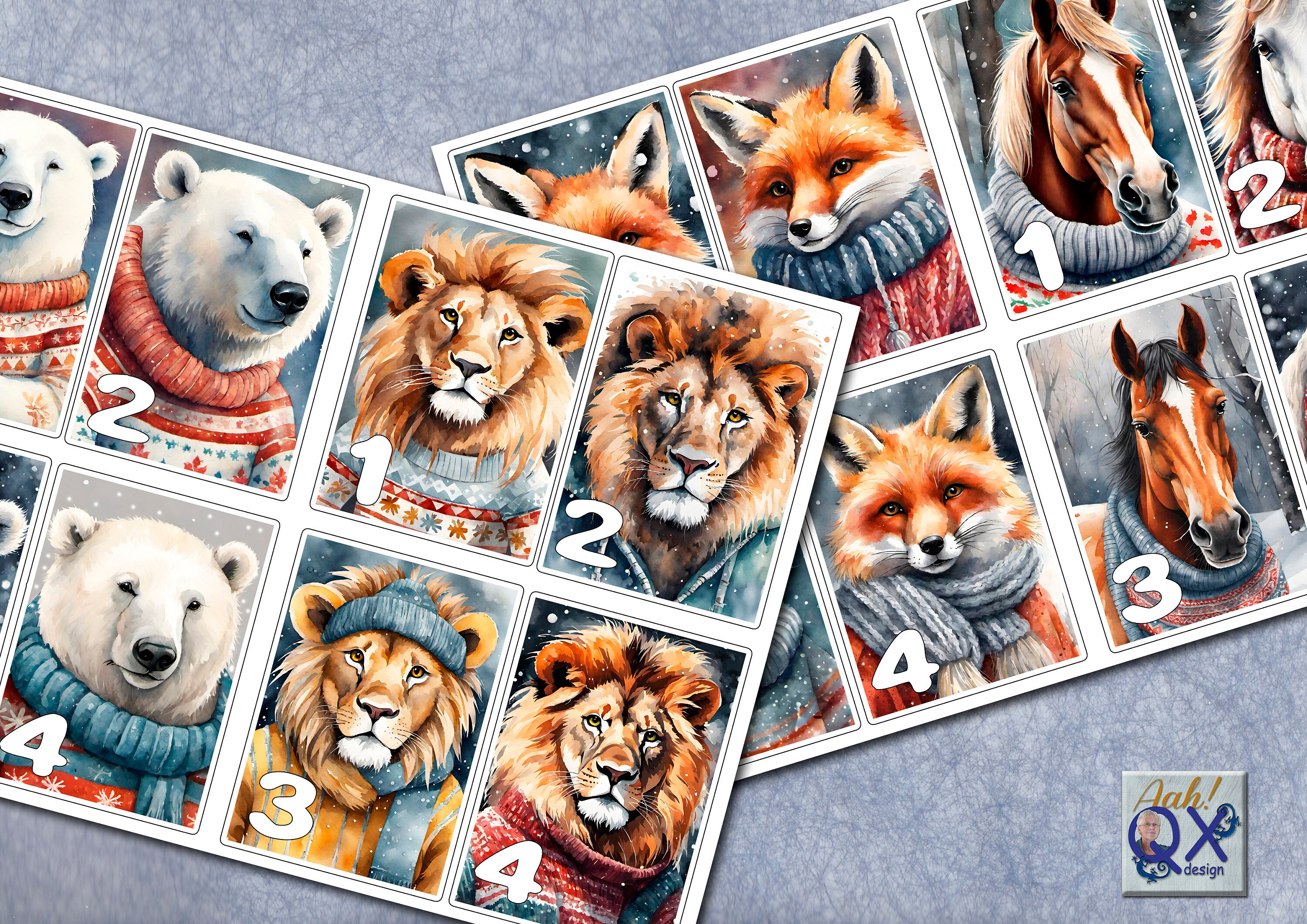 Quartet Cards Digital Download Print and Cut Game Fun Family Activity ...