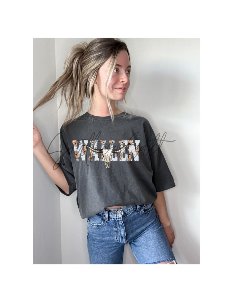 Vintage Wallen Bull Skull PNG | Wallen Png | Country Music Png ...