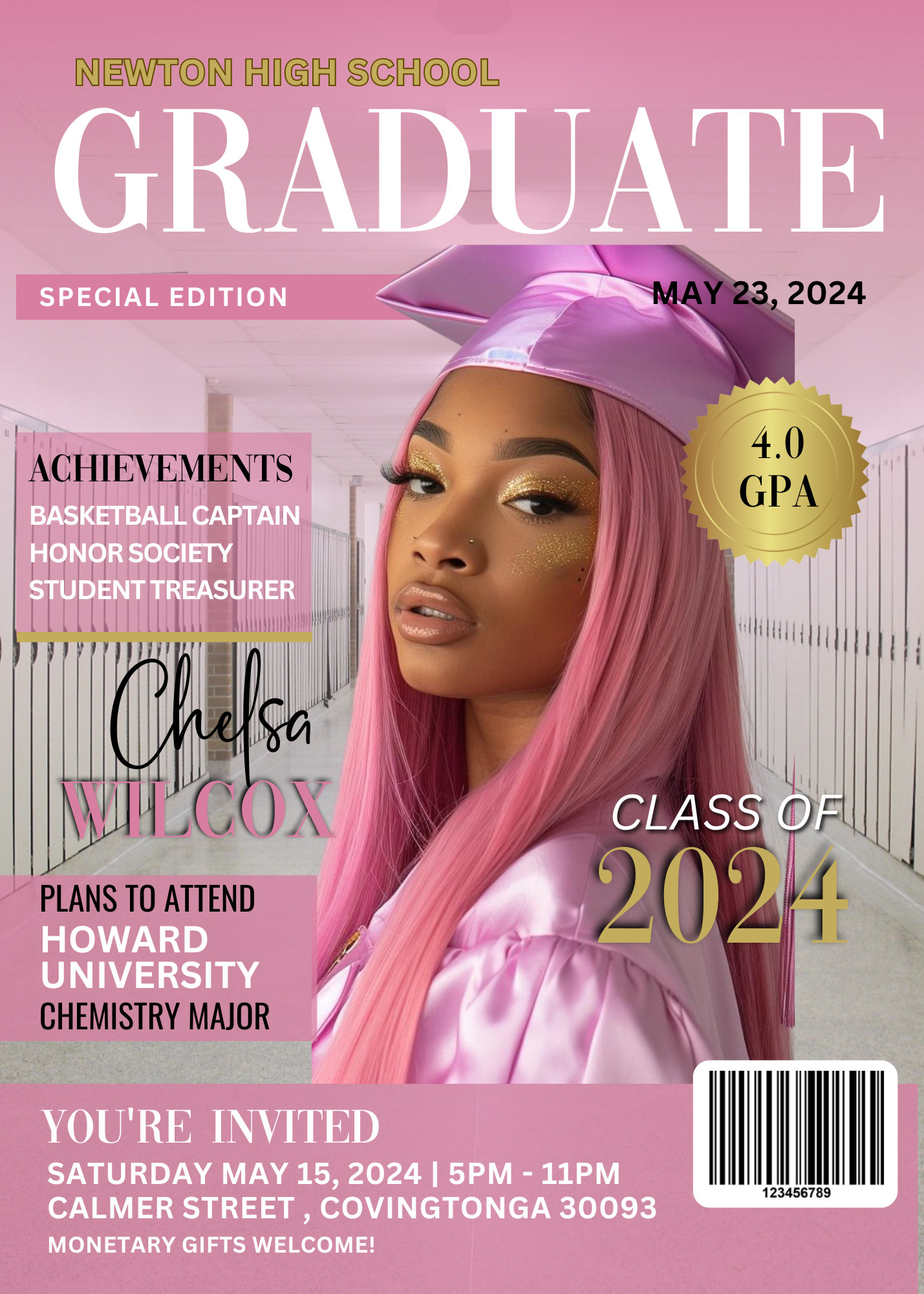 Customizable 2024 Graduation Announcement - Digital Download - Perfect ...