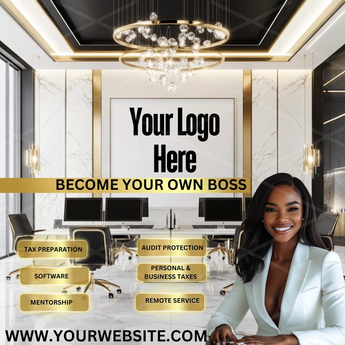 PNG Custom Office Template Add Your Logo & Website Info | Professional ...