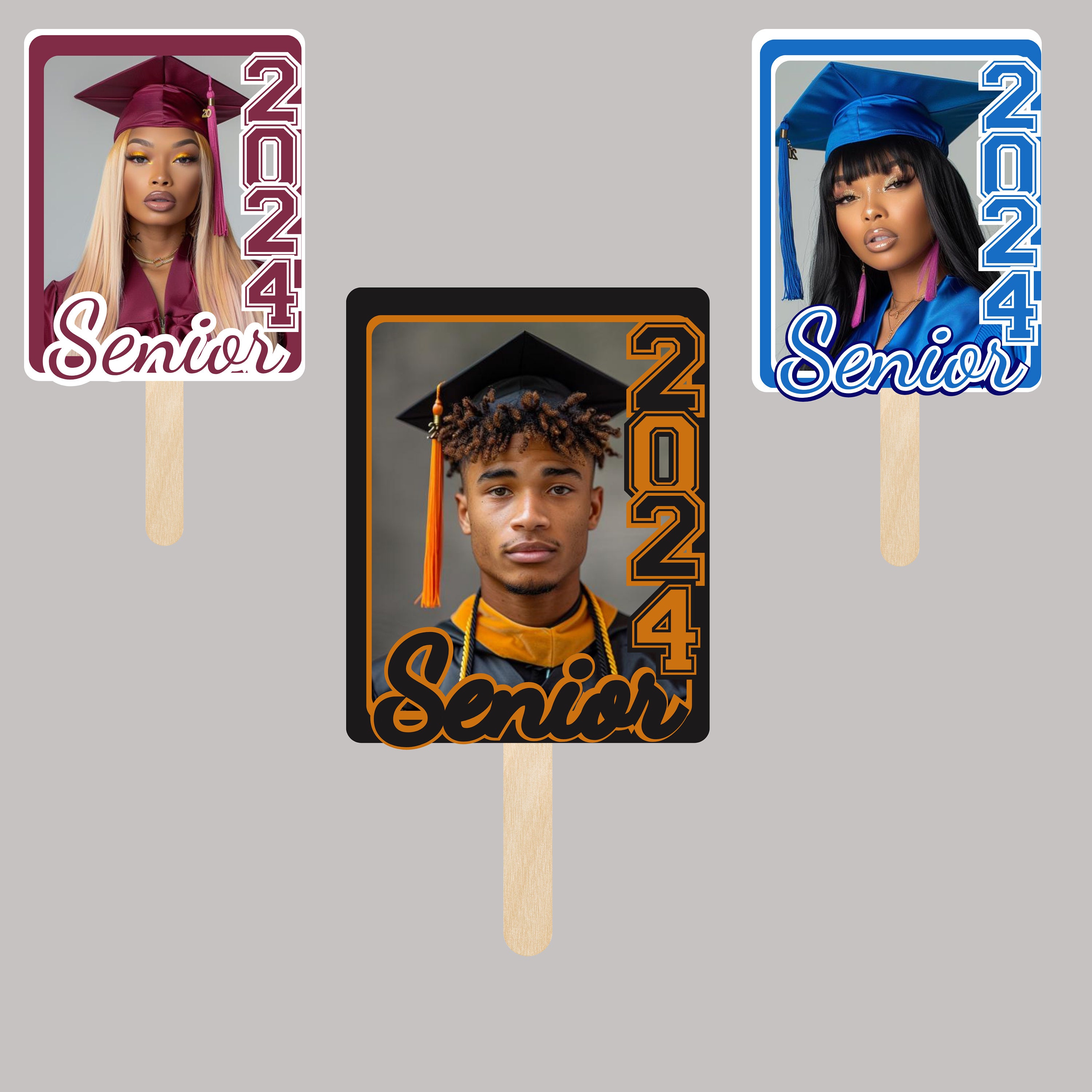 Graduation Fan Customizable Templates Digital Download high School and ...
