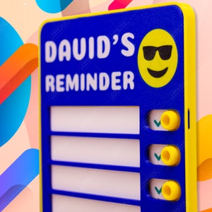 Reminder, Personalized Check List, Routine Chart, Personalized Planner ...