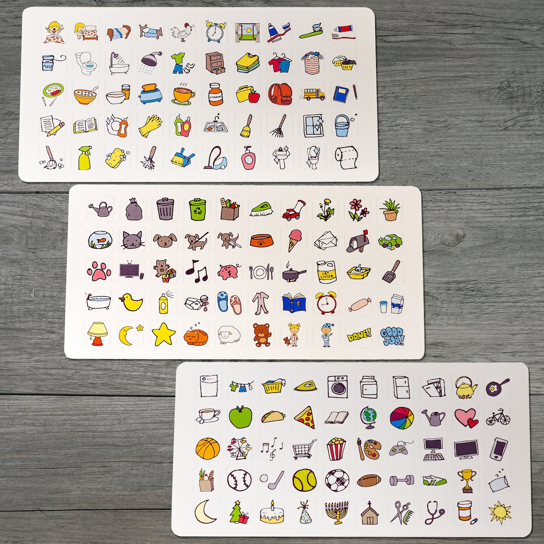 150 Refill Stickers for Routine Chart, Daily Tasks Stickers, Kids ...
