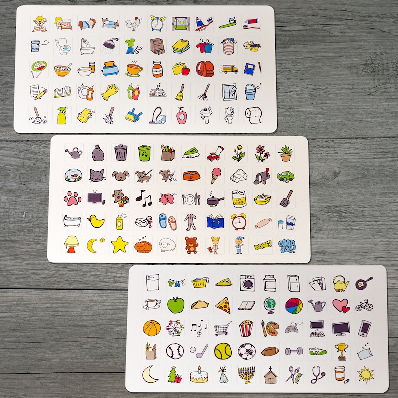 150 Refill Stickers for Routine Chart, Daily Tasks Stickers, Kids ...