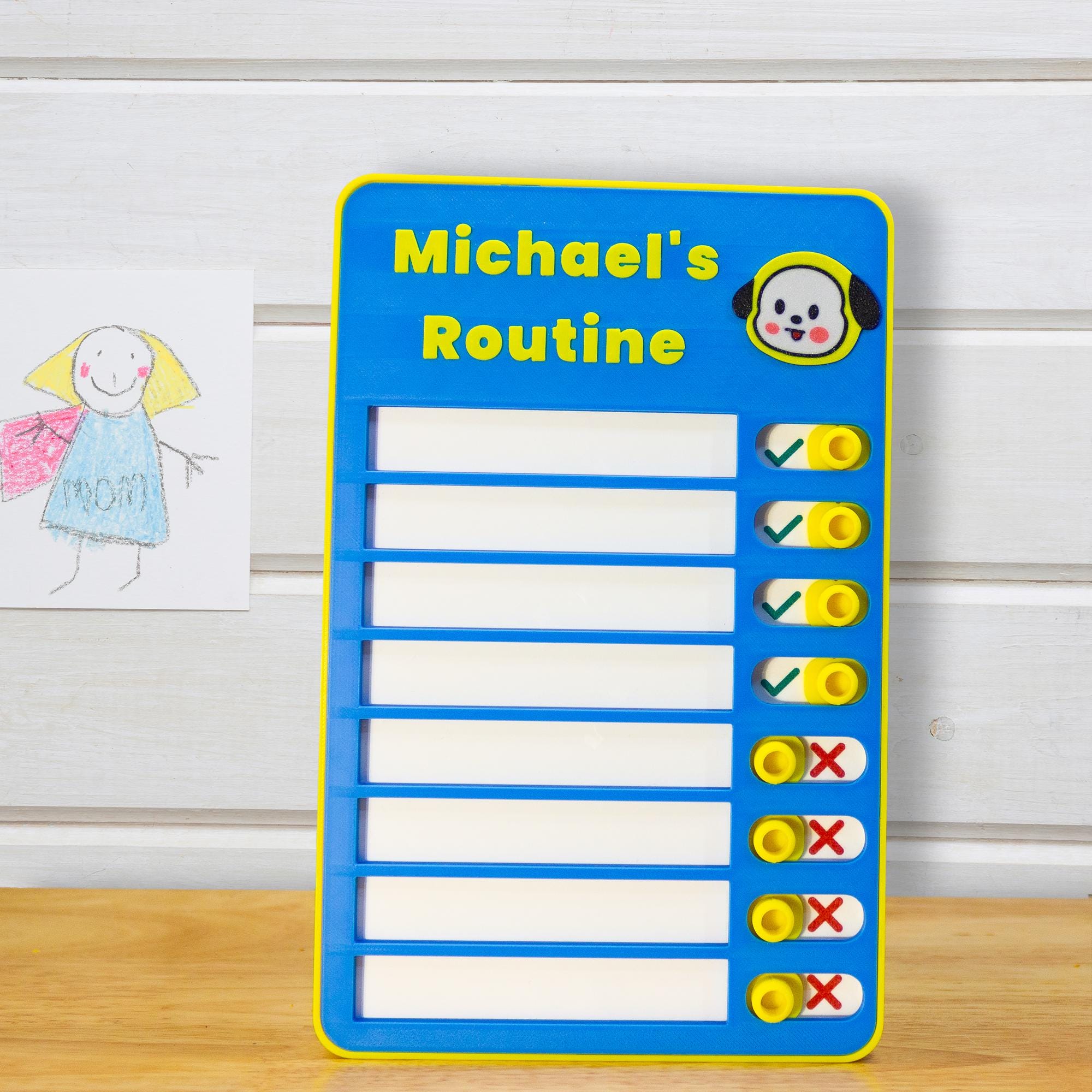 Kids Personalized Routine Chart, To-do Check List, Personalized Planner ...