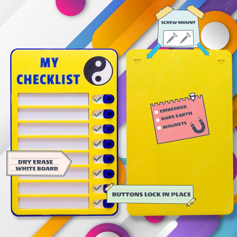 Personalized Check List, Routine Chart, Daily To-do , Personalized ...